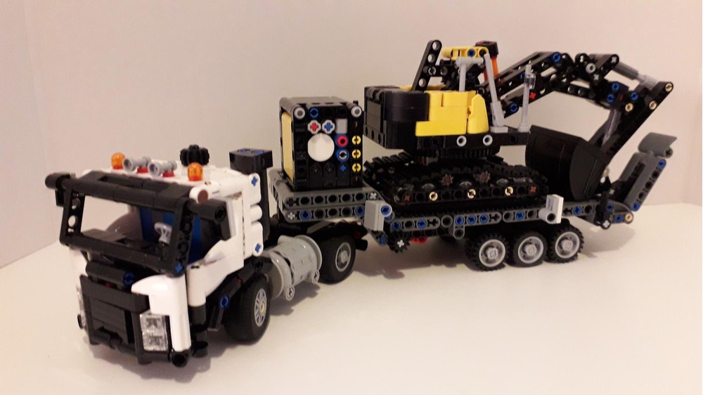 Lego Moc Mini Truck And Excavator By Legoglen Rebrickable Build With Lego