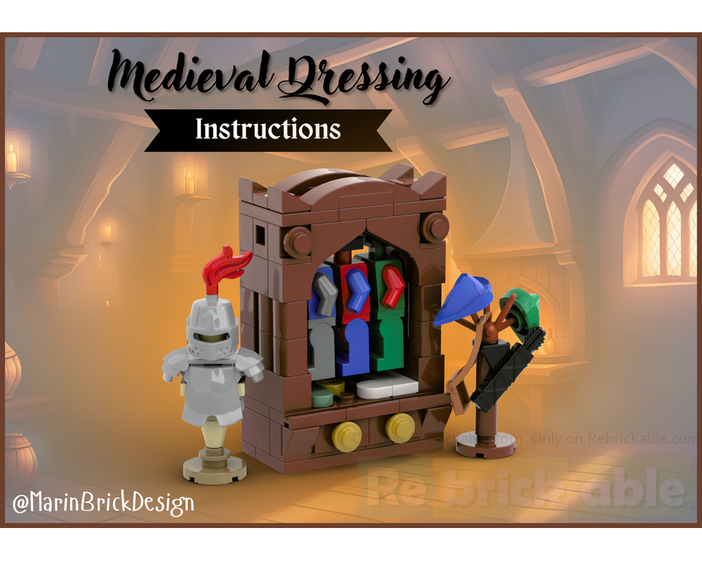 LEGO MOC Fantasy Inn's Pack - Lego Medieval Fantasy inn scenery props ...