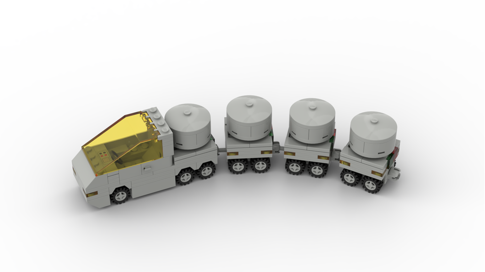 Lego Moc Pcs008 Tank Truck With Trailers By Polarstorm Rebrickable
