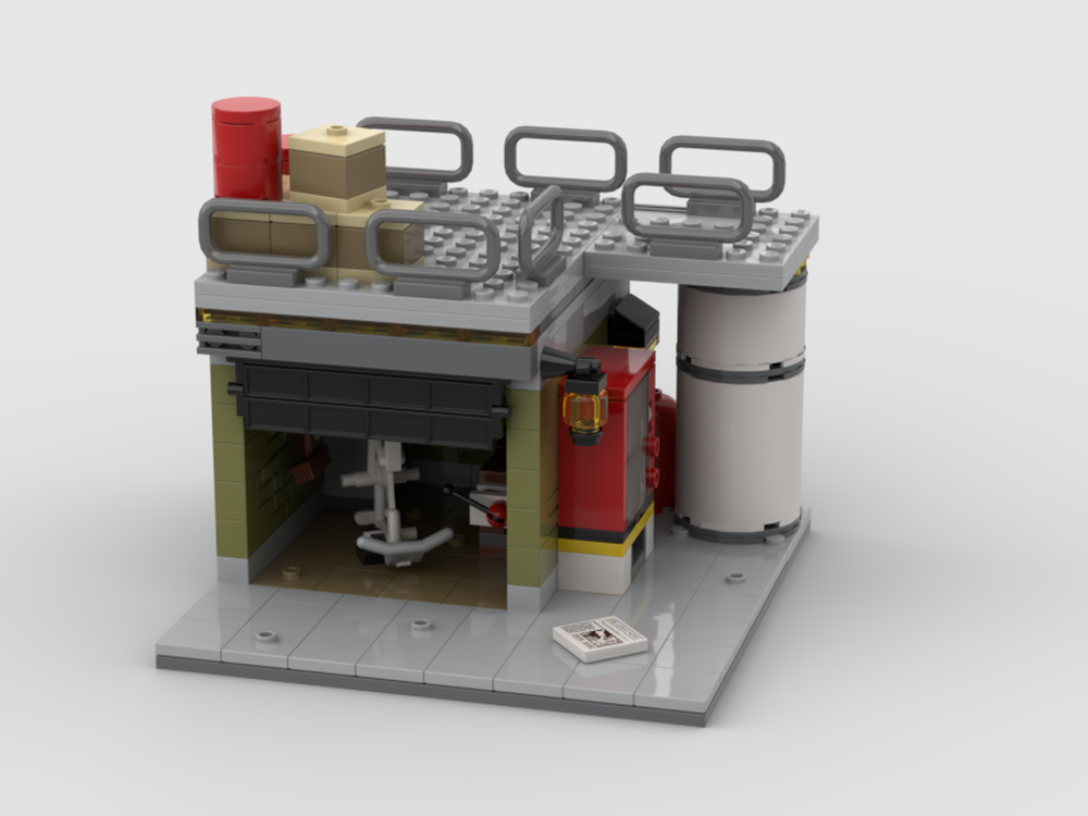 LEGO MOC Modular Cyberpunk City - Repair Shop by Konfu2ius ...