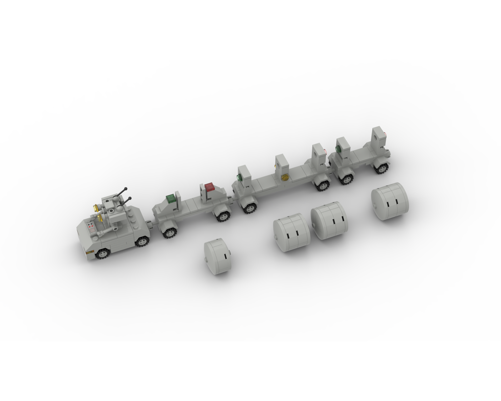 Lego Moc Pcs009 Robot Tank Truck With Trailers By Polarstorm