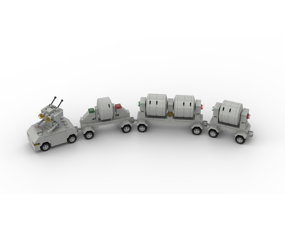Lego Moc Pcs009 Robot Tank Truck With Trailers By Polarstorm