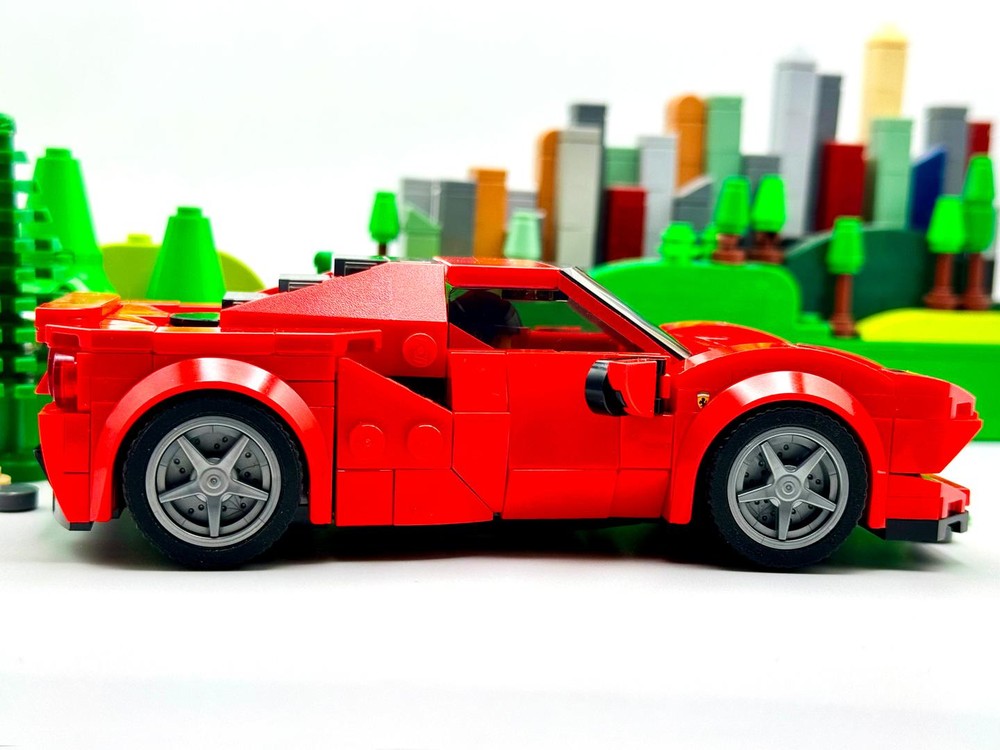 Lego Moc Ferrari F8 Tributo By Ibrickeditup Rebrickable Build With Lego