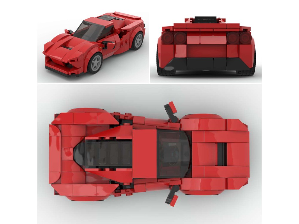 Lego Moc Ferrari F8 Tributo By Ibrickeditup Rebrickable Build With Lego