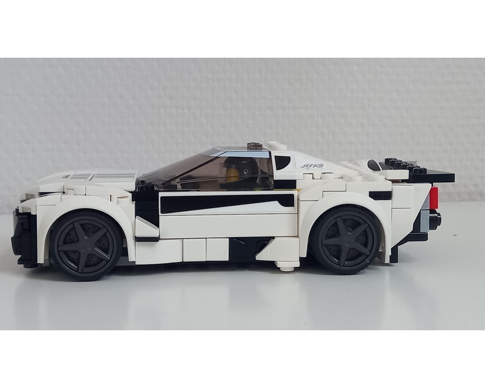 LEGO MOC White sport car by Cegeha Elbe | Rebrickable - Build with LEGO