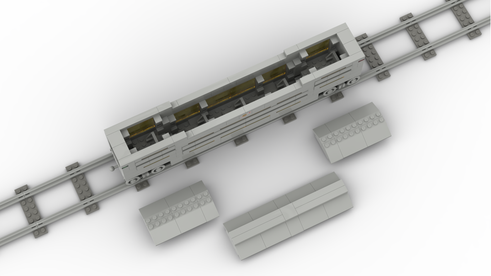 Lego Moc Pcs118 P2 Passenger Wagon By Polarstorm Rebrickable Build