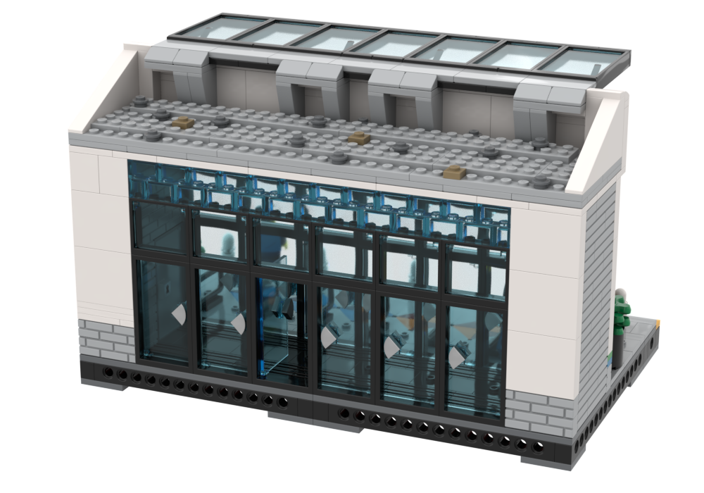 Lego Moc Shopping Mall Entrance Module By Orchardbuilds Rebrickable
