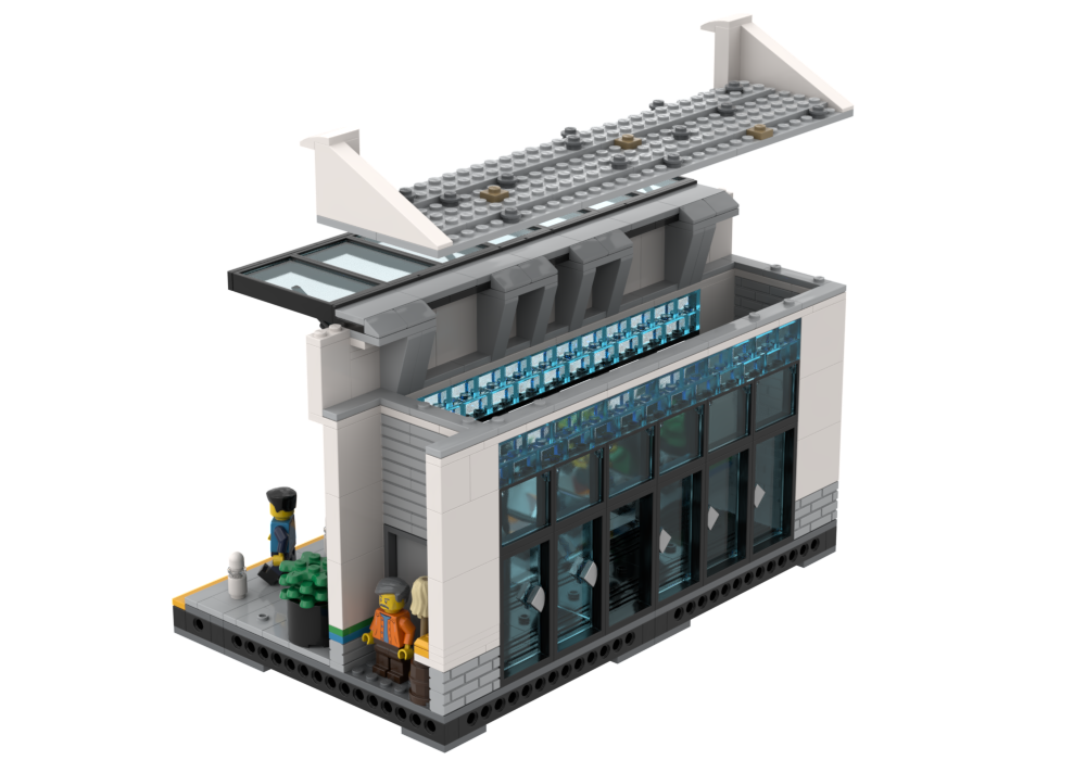 LEGO MOC-190063 Shopping Mall Entrance Module by OrchardBuilds ...