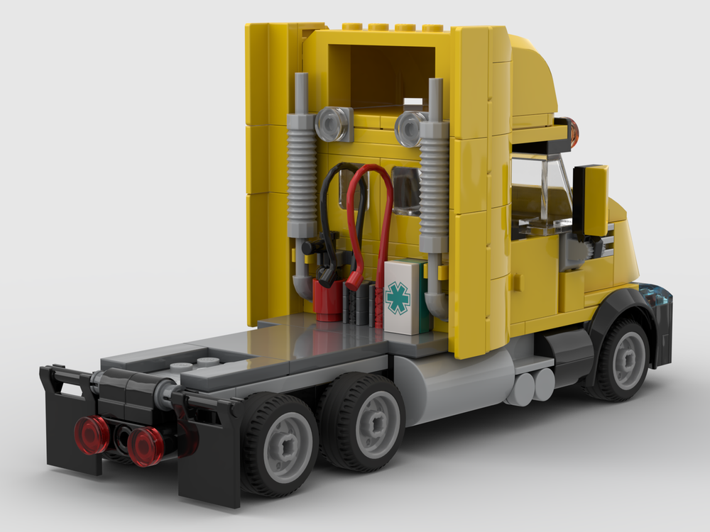 Lego Moc Day Cab Truck V3 By Phigeon Rebrickable Build With Lego