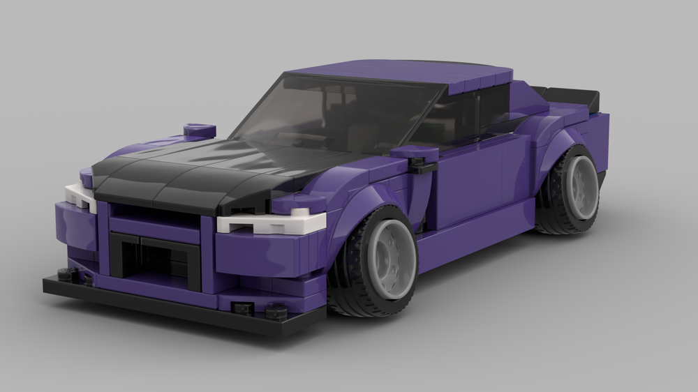 LEGO MOC Purple Nissan GTR r34 by Lx Studios | Rebrickable - Build with ...