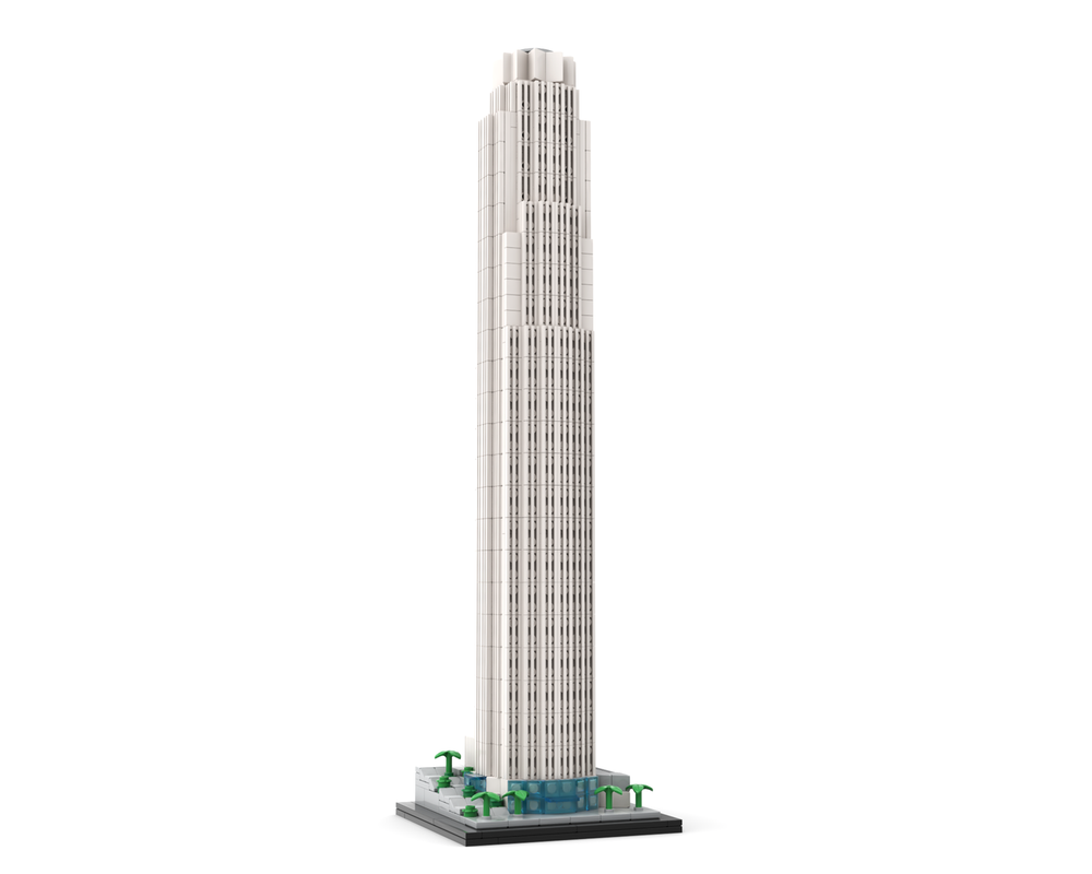 Lego Moc Us Bank Tower 1800 Scale By Spbrix Rebrickable Build