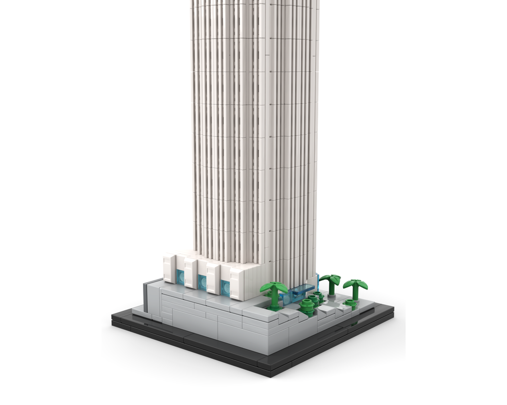 Lego Moc Us Bank Tower 1800 Scale By Spbrix Rebrickable Build