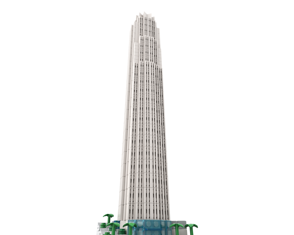 Lego Moc Us Bank Tower 1800 Scale By Spbrix Rebrickable Build