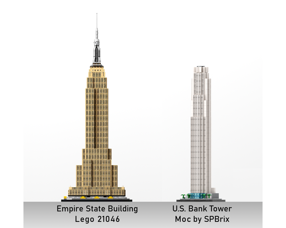 Lego Moc Us Bank Tower 1800 Scale By Spbrix Rebrickable Build