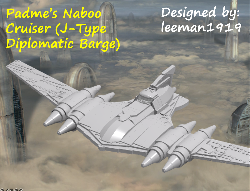 LEGO MOC Padme's Naboo Cruiser (J-Type Nubian Diplomatic Barge) by leeman1919 | Rebrickable ...
