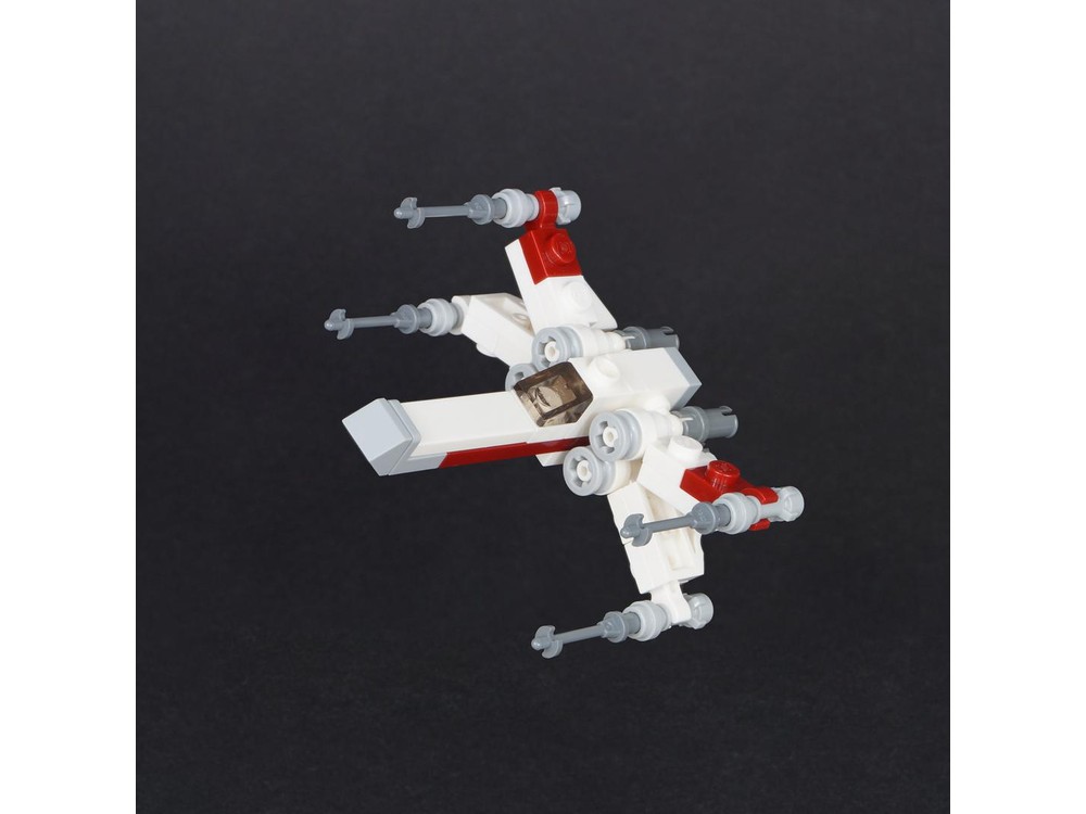 LEGO MOC Star Wars micro scale fighters A-Wing, X-Wing, Tie Advanced ...