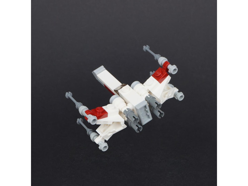 LEGO MOC Star Wars micro scale fighters A-Wing, X-Wing, Tie Advanced ...