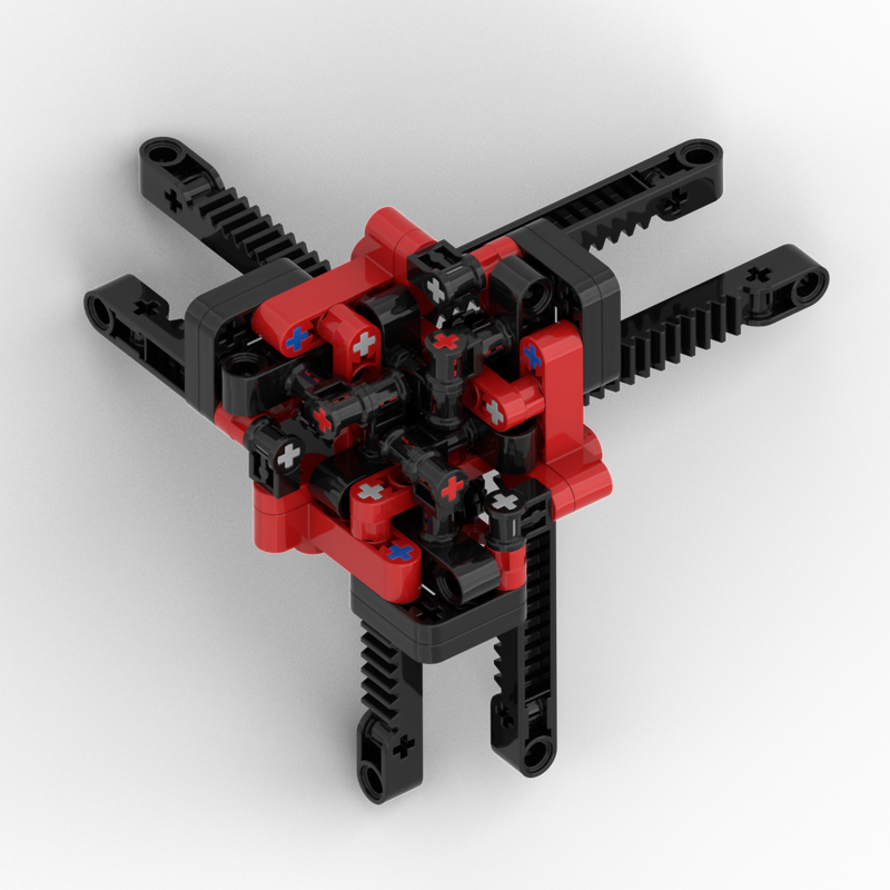 LEGO MOC 3D Gear Rack by 2in1 | Rebrickable - Build with LEGO