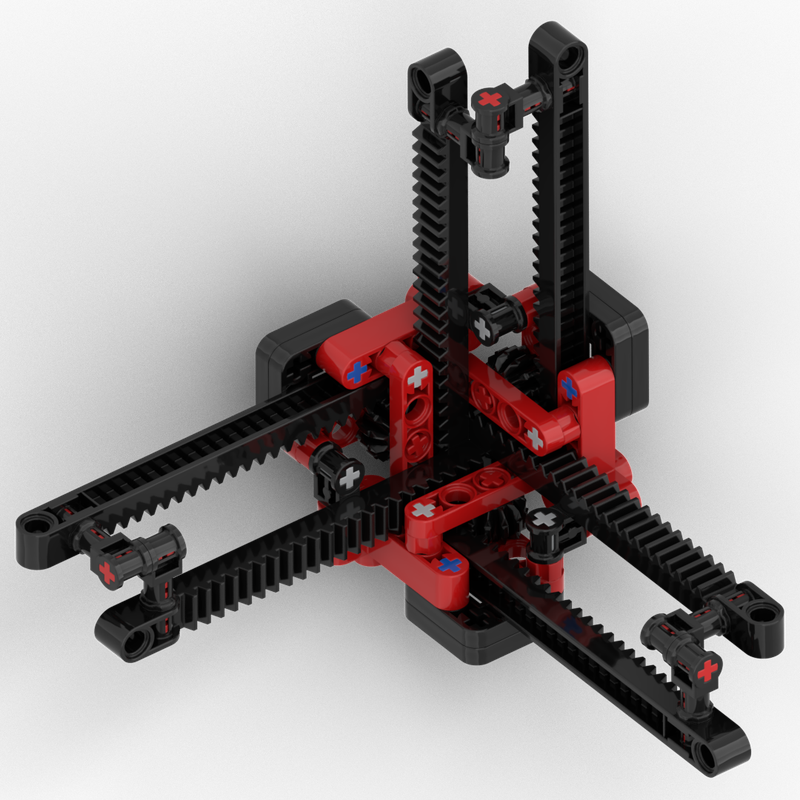 LEGO MOC 3D Gear Rack by 2in1 | Rebrickable - Build with LEGO