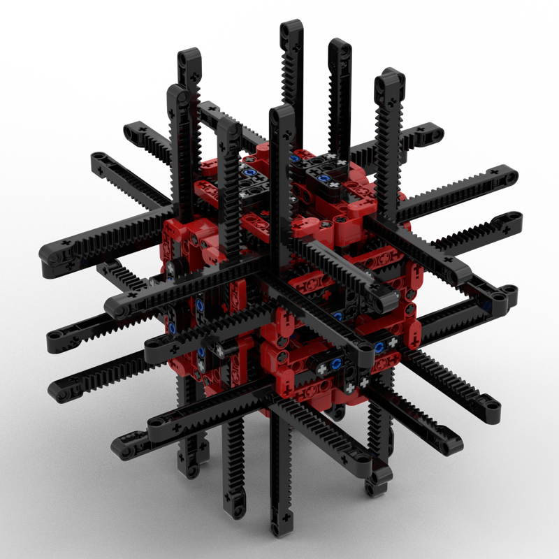 LEGO MOC Expandable Cube by 2in1 | Rebrickable - Build with LEGO