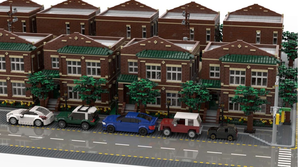 Lego Moc Uptown Flats Modular Building By Michaelbaek Rebrickable