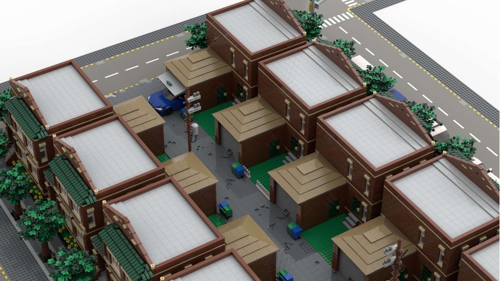 Lego Moc Uptown Flats Modular Building By Michaelbaek Rebrickable