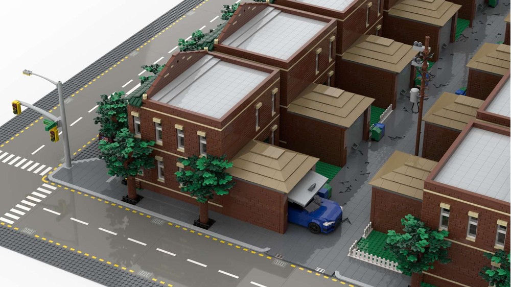 LEGO MOC Uptown Flats Modular Building by michaelbaek | Rebrickable ...