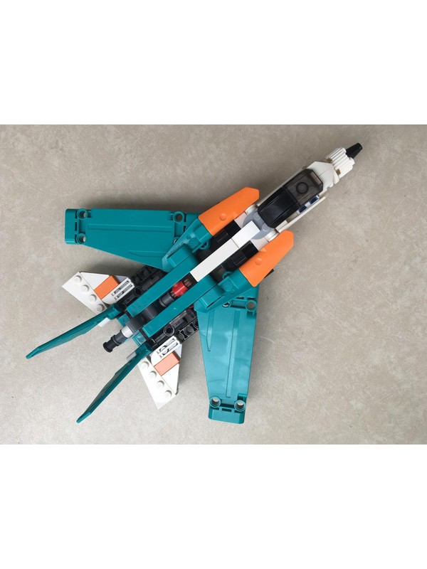 LEGO MOC variable-sweep-wing jet by cocoacao | Rebrickable - Build with ...