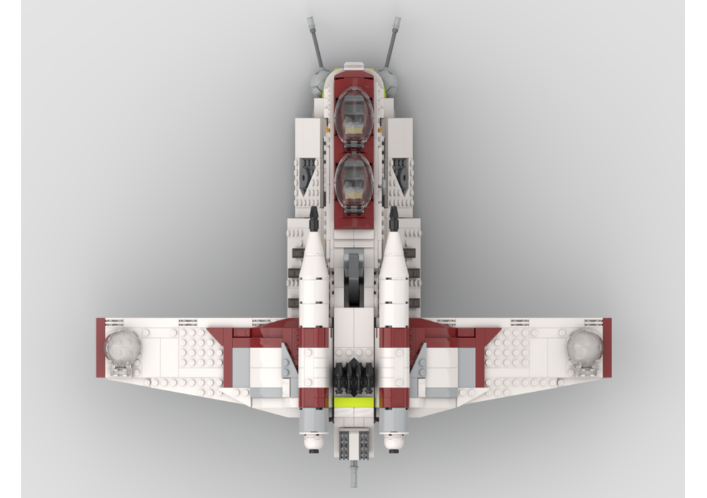 LEGO MOC Republic Gunship Mod (V2) by Eolingan | Rebrickable - Build ...