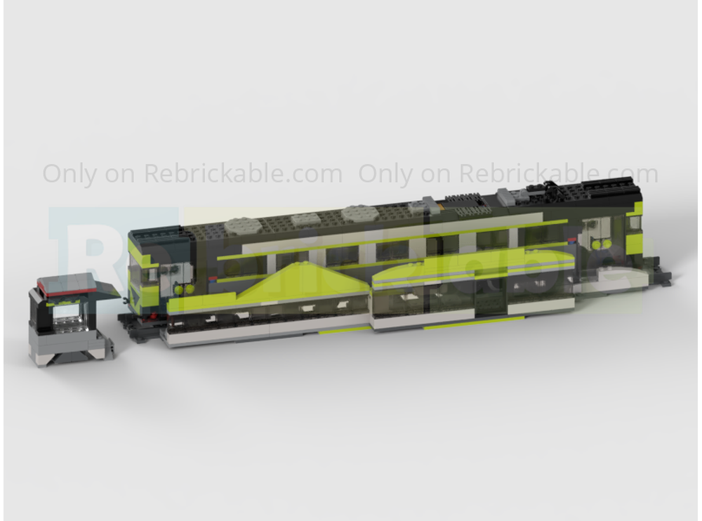 LEGO MOC 60337 Alternate Build - 60 Stud Long Single Carriage Railcar ...