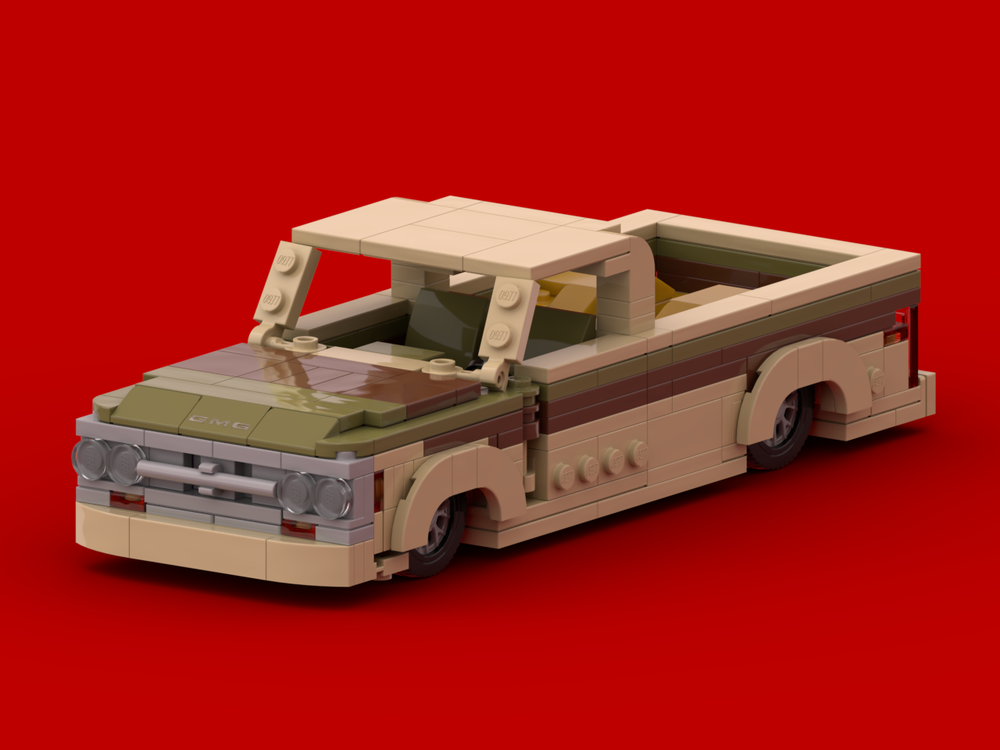 LEGO MOC GMC C10 'Texas Skidmark' by waffl_builds | Rebrickable - Build ...