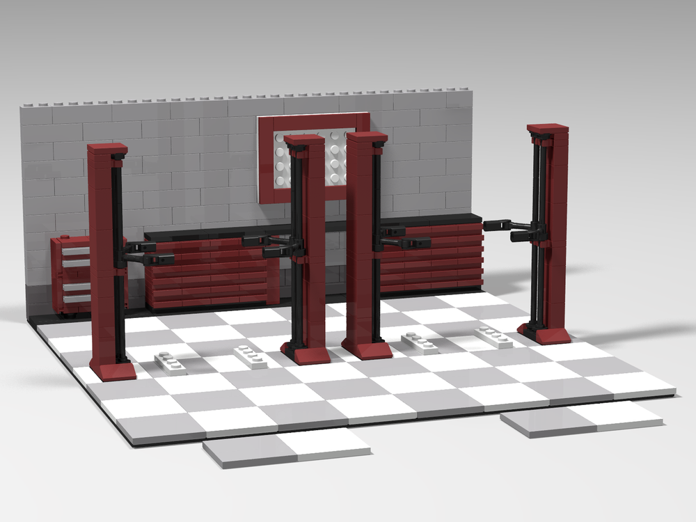 LEGO MOC Car Workshop for 4 Speedchampions by finnstfl | Rebrickable ...