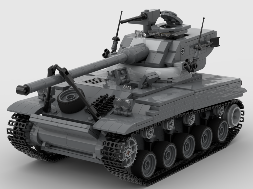 Lego Moc Amx 13 Tank V3 By Etphhm Rebrickable Build With Lego