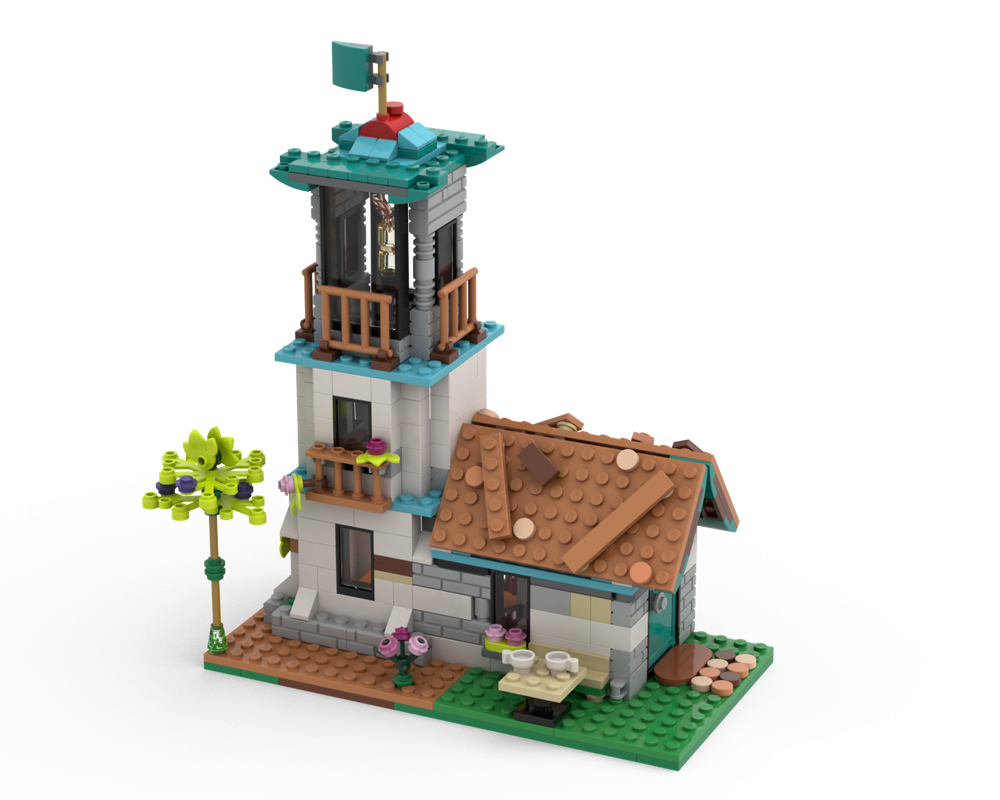 LEGO MOC Cozy Lighthouse by VidTer | Rebrickable - Build with LEGO