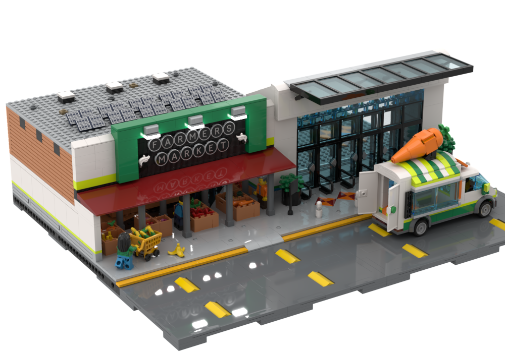 Lego Moc Farmers Market By Orchardbuilds Rebrickable Build With Lego