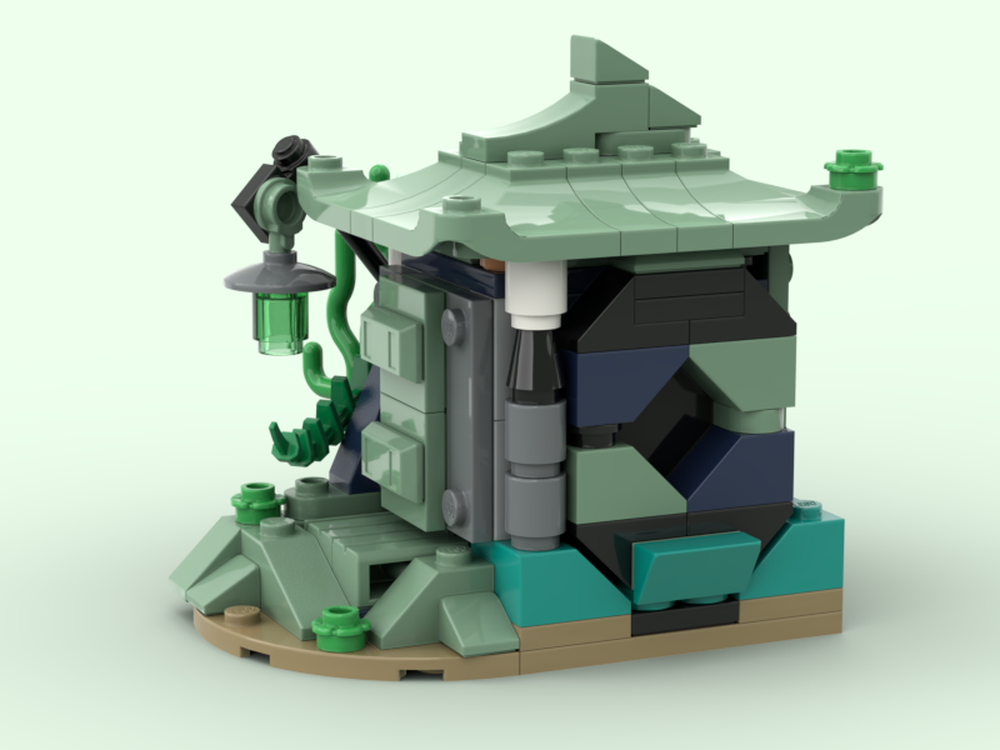 Lego Moc Secluded Temple By Akachi Rebrickable Build With Lego