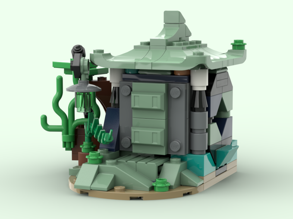 Lego Moc Secluded Temple By Akachi Rebrickable Build With Lego