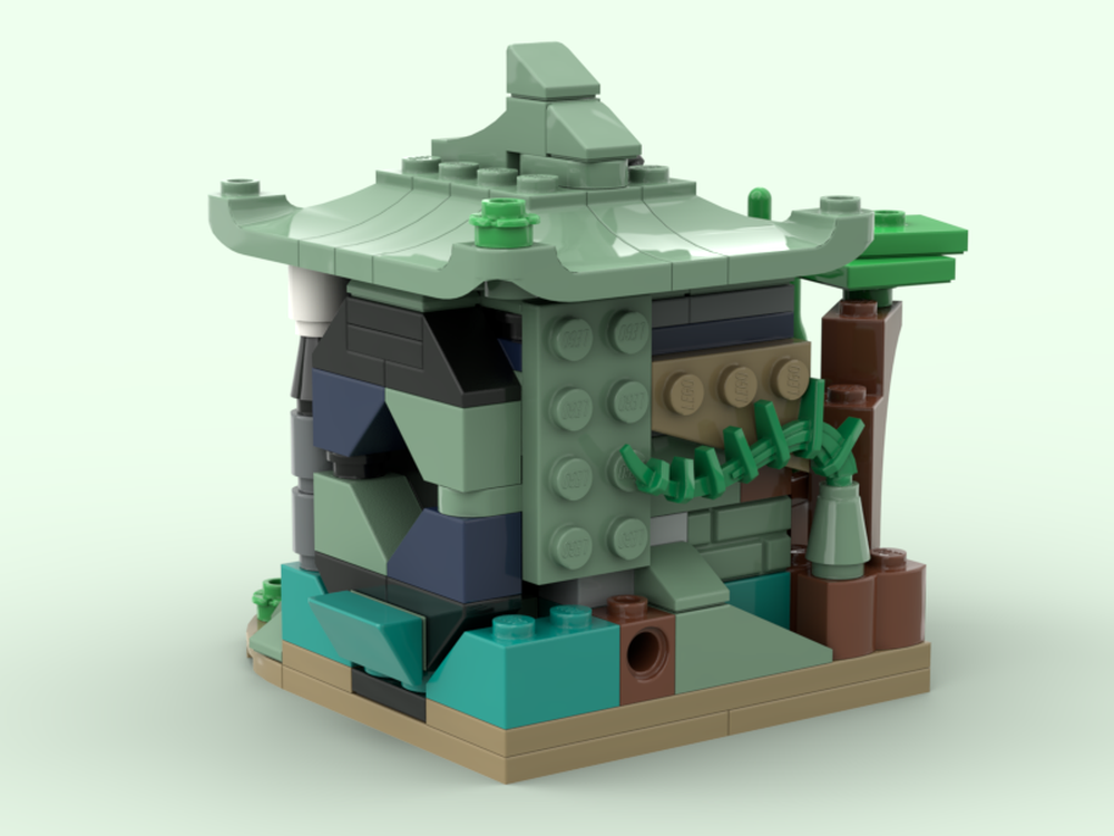 Lego Moc Secluded Temple By Akachi Rebrickable Build With Lego