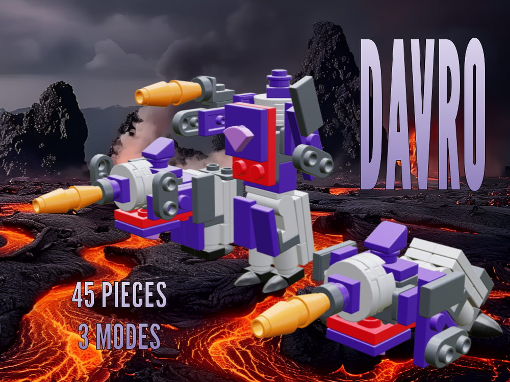 LEGO MOC Davro AKA Transformers G1 Cartoon Galvatron by bentbliley | Rebrickable - Build with LEGO