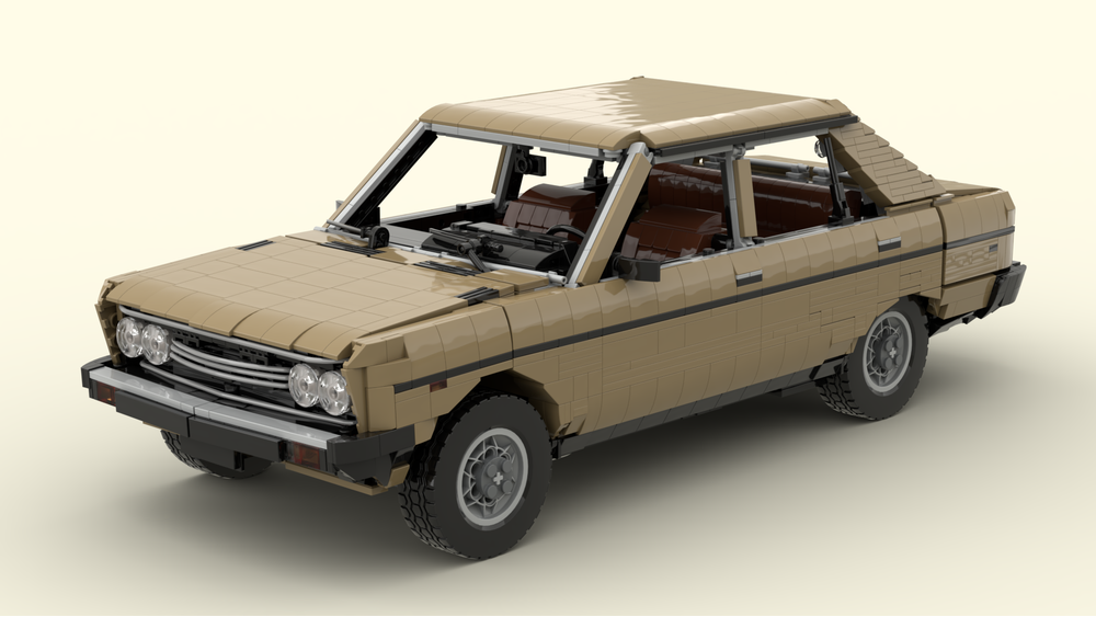 Lego Moc Fiat 131 Mirafiori By Aquil8 Rebrickable Build With Lego