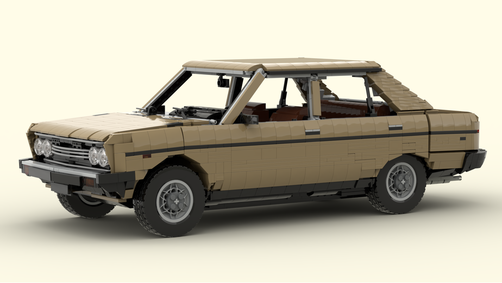 Lego Moc Fiat 131 Mirafiori By Aquil8 Rebrickable Build With Lego