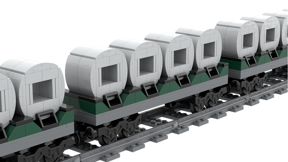 Lego Moc Steel Coil Wagon By Sparfelll Rebrickable Build With Lego