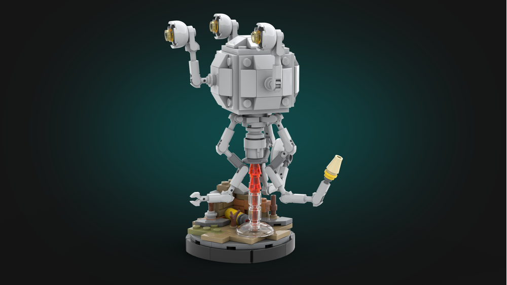 Lego Moc Mr Handy Fallout By Obiblock Rebrickable Build With Lego