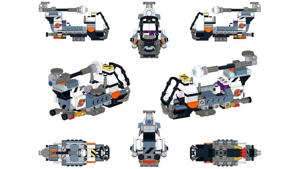 Lego Moc Space Transporter 1 By Dorianbricktron Rebrickable Build