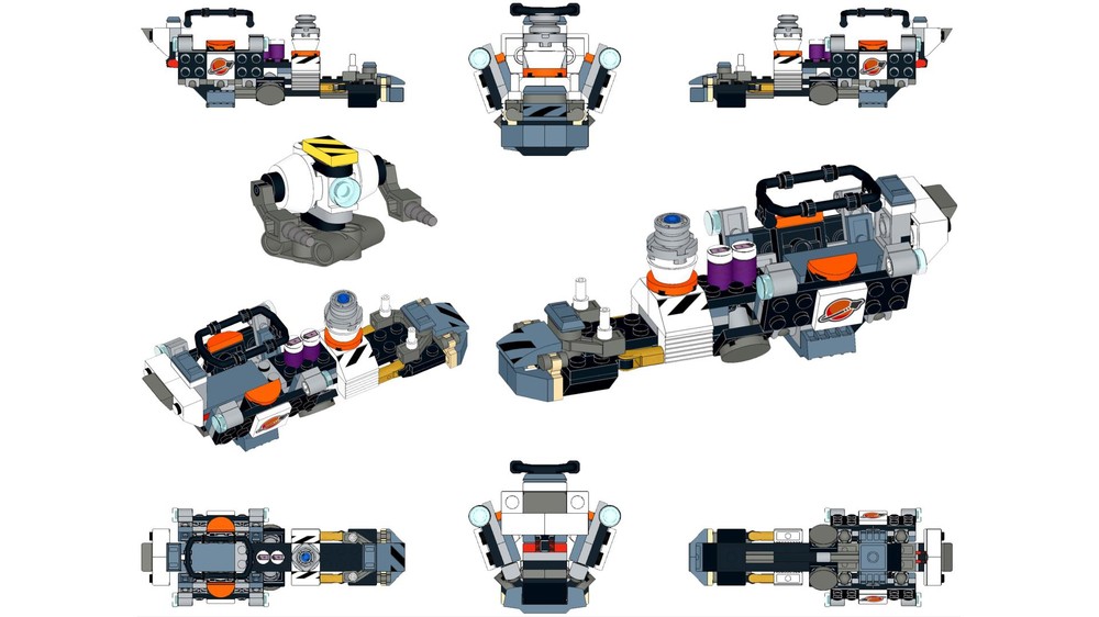 Lego Moc Space Transporter 2 By Dorianbricktron Rebrickable Build