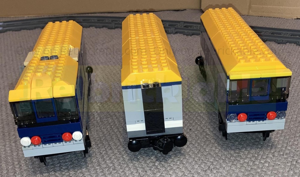 LEGO MOC 60197 Alternate Build - NIR 450 Class 3-car Thumper DEMU Train ...