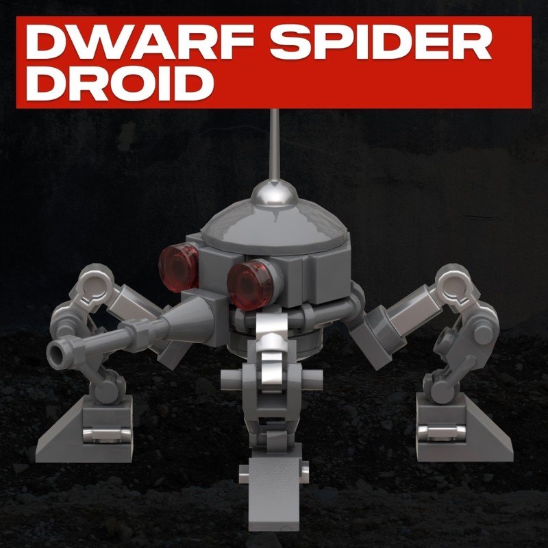 LEGO MOC Dwarf Spider Droid by scruffybrickherder | Rebrickable - Build ...