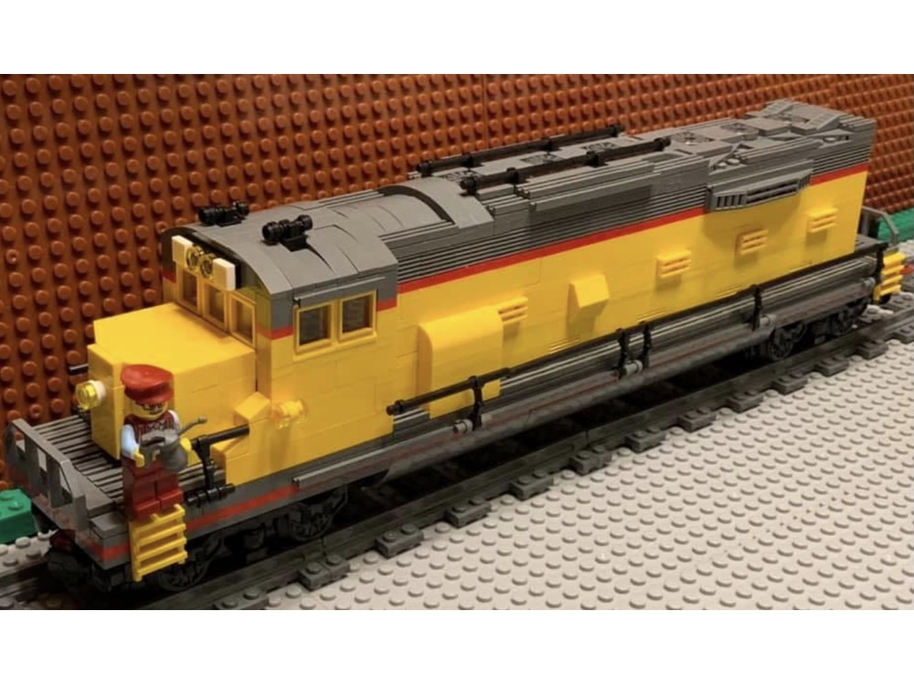 LEGO MOC Union Pacific GP-38 with "twin" PU power Opition by Bedwell ...