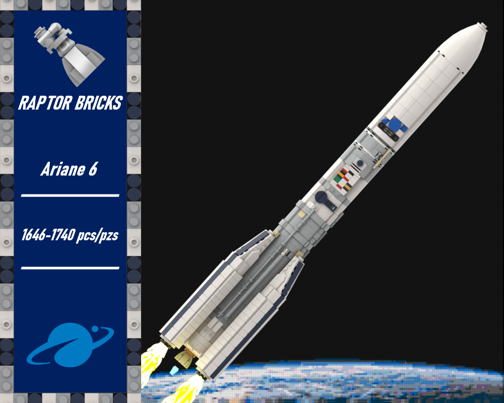 LEGO MOC Ariane 6 (Saturn V scale) by RAPTOR BRICKS | Rebrickable ...
