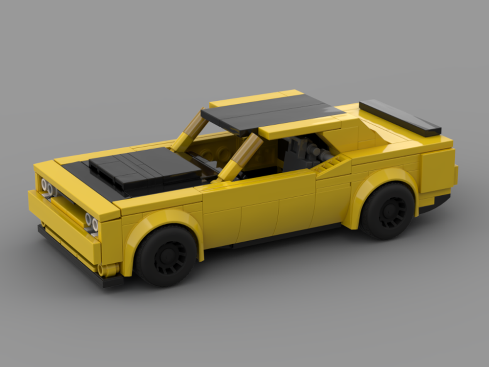 LEGO MOC-190361 Dodge Challenger Demon - Orange, Yellow, Lime, and Blue ...